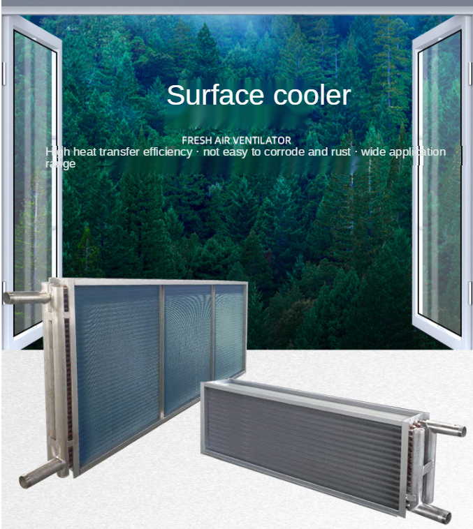 R410A SS304 Window Fin Type Heat Exchanger Electrophoresis from china ...