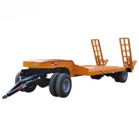 Quality Hydraulic Ramp System Low Bed Draw Bar Full Trailer For Sale for sale