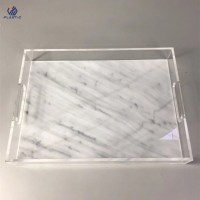 Quality Customized Clear Acrylic Organizer Tray , Virgin PMMA Stacking Acrylic Trays for sale