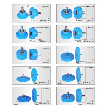 Quality Low Noise Rubber Roller Wheel For Veneer Auto Wrapping Machine for sale