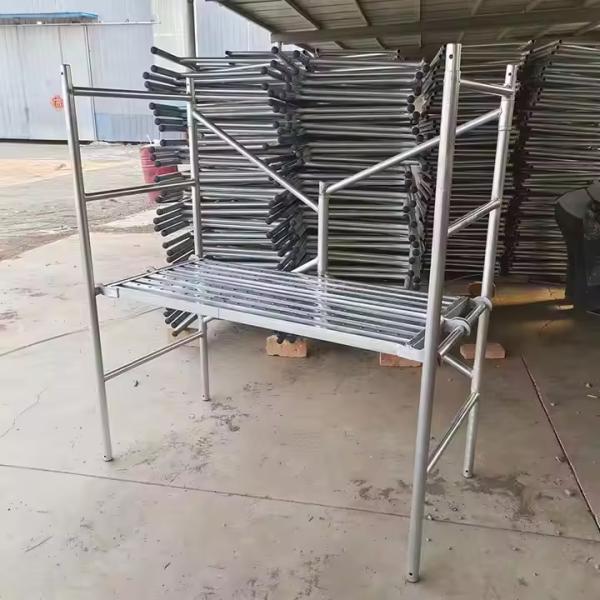Quality Highly Reusable Q235 Safe Ringlock Scaffolding Frames And Planks for sale