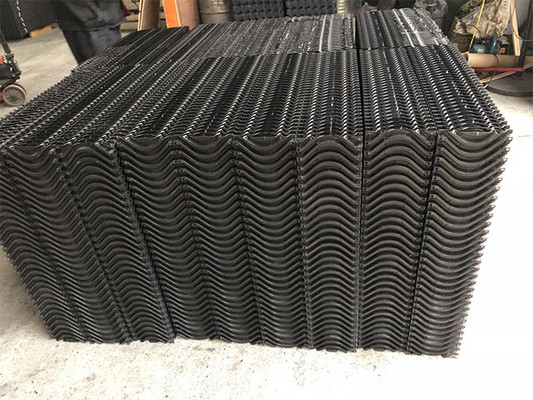 Quality PP Plate Cooling Tower Drift Eliminator Types Demister Pad Mist Eliminator Black for sale