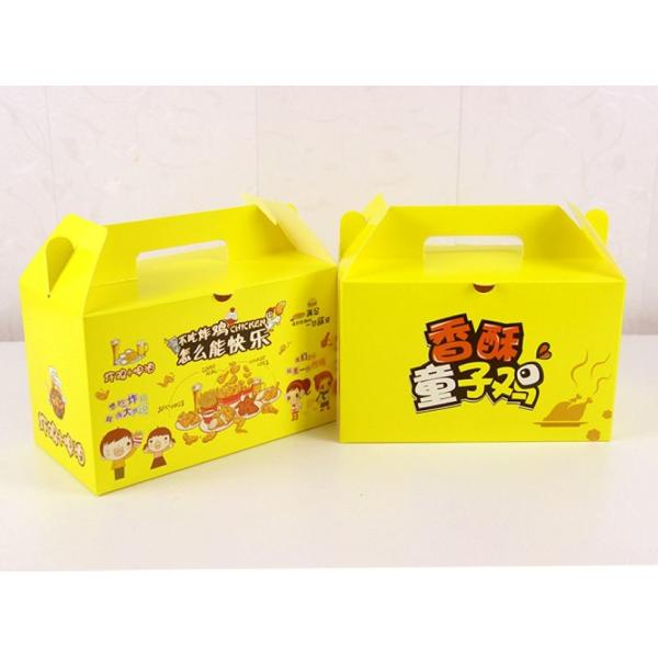 Quality Customized Size Paper Takeaway Containers Fried Chicken Box SGS FDA Certificated for sale