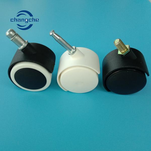 Quality PVC Rubber Swivel Office Chair Castor Wheels 50MM for sale