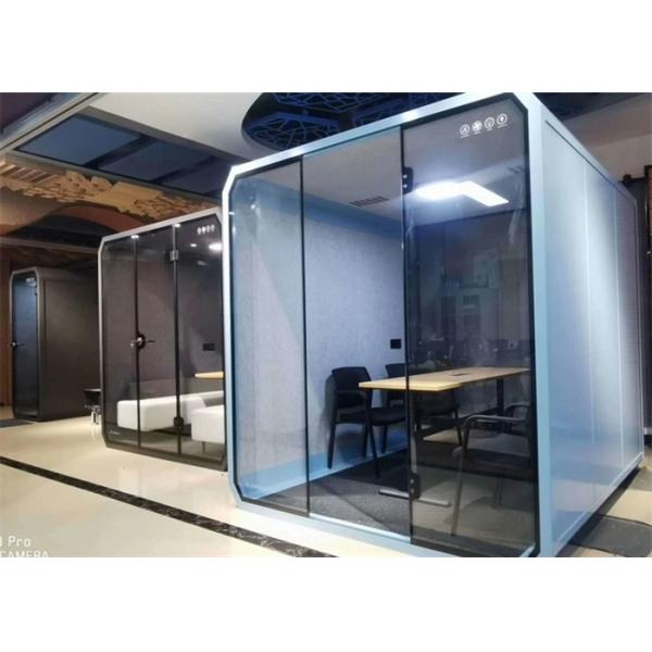 Quality Silence Meeting Portable Soundproof Booth Multifunction With 6 Seating for sale