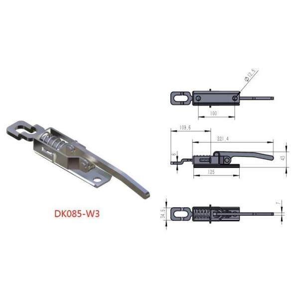 Quality ISO9001 Heavy Duty Draw Latch Large Toggle Latch Stronger Reliability Antioxidan for sale