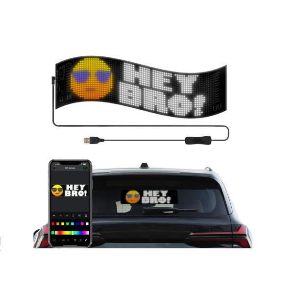 Quality DIY Led Taxi Window Display Led Screen For Car Advertising Customizable Design For JDM,Car Advertisement for sale
