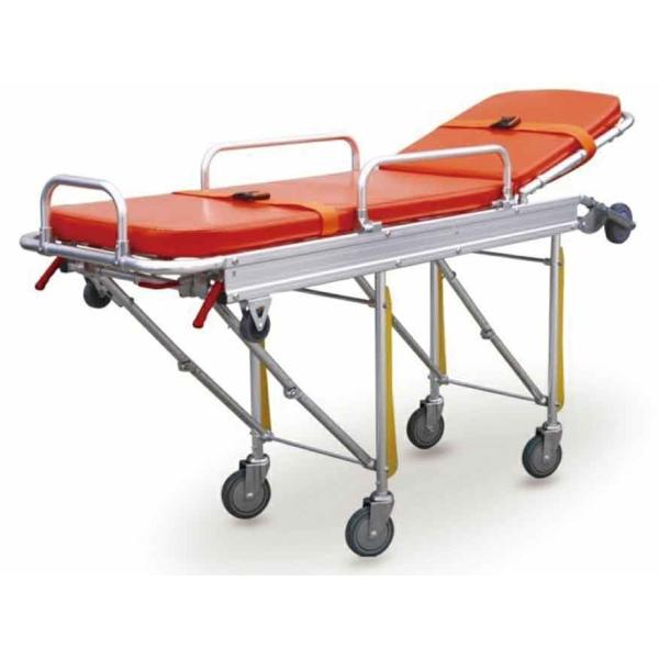 Quality Aluminum Alloy Foldable Ambulance Stretcher Patient Transfer Height And Back for sale