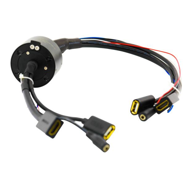 Quality Hollow Shaft HDMI Slip Ring with No Packet Loss and Low Return Loss Smooth Running for sale