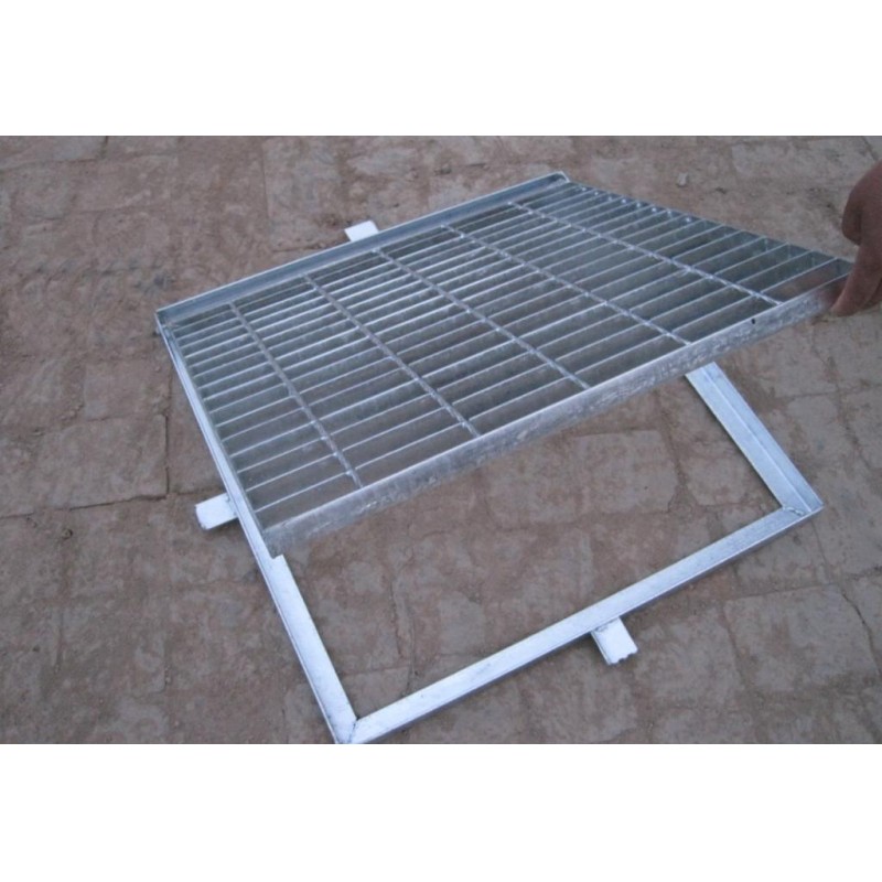 Silver Steel Grating Drain Cover