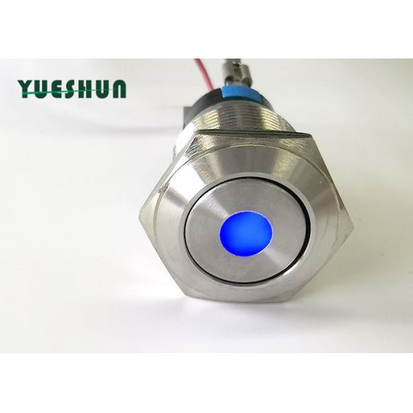 Quality Waterproof Miniature Illuminated Push Button Switch High Head Ring LED Type for sale