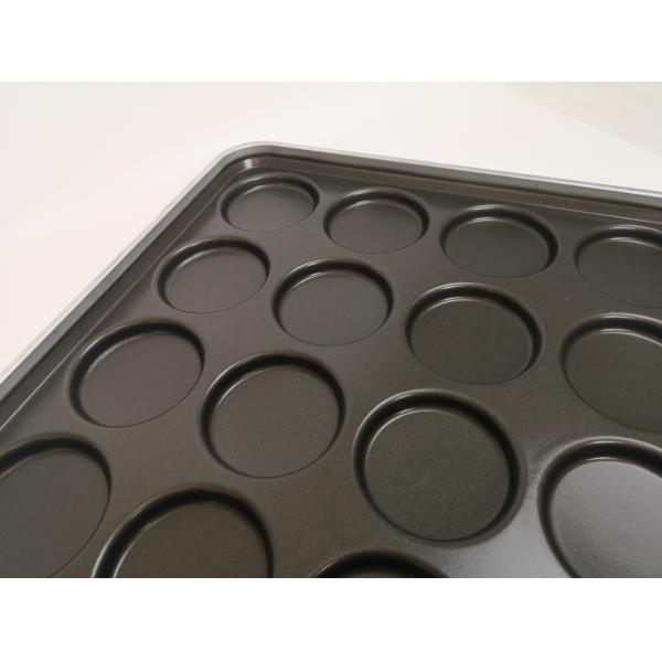 Quality 4" 24 Links Aluminum Hamburger Bun Baking Pan Easy Cleaning for sale