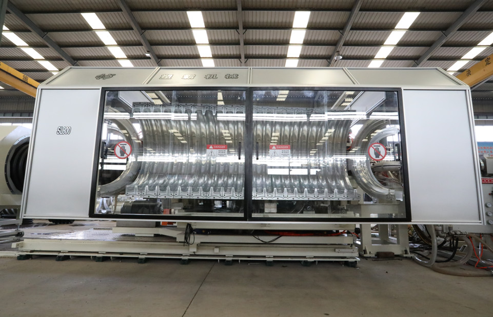 Quality large size Single Screw Spiral Corrugated Pipe Extrusion Line Up To OD1000mm for sale