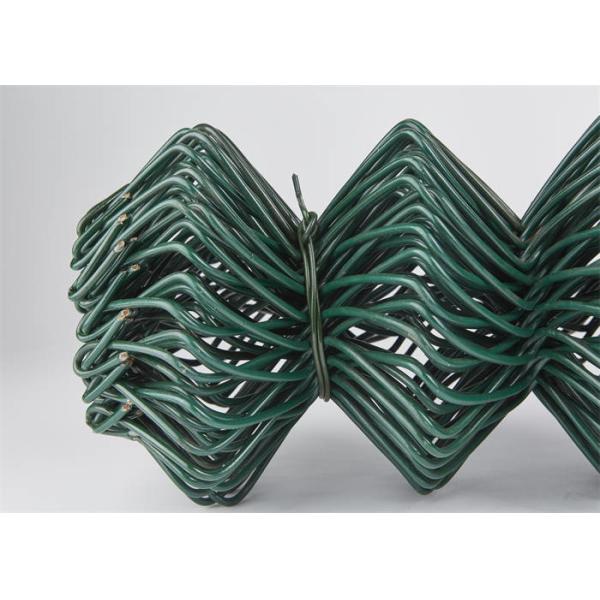 Quality Green PVC Coated Chain Link Fence Waterproof Sports Fields Fencing for sale