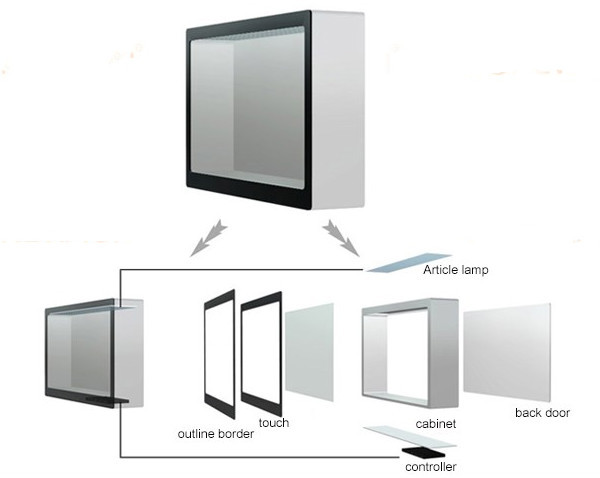 Quality 49 Inch Clear LCD Display With Infrared Touch Function Windows Android OS for sale