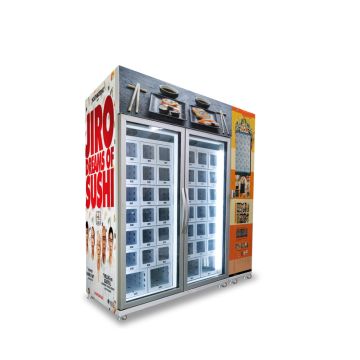 Quality Bread Cooling Locker Vending Machine With 22 Inch Screen And Card Reader for sale