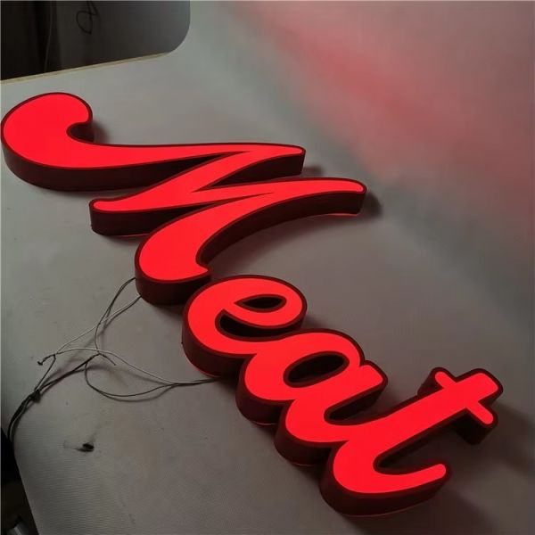 Quality Power Coated  LED Illuminated Sign Led Frontlit Sign Steel Frame for sale