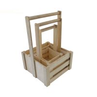 Quality Custom Antique Wooden Pine Storage Baskets for Portable Fruit Organization for sale
