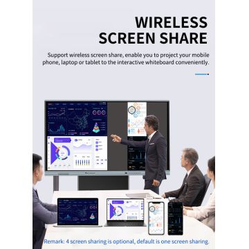 Quality 86 Inch Smart Touch Screen Monitors Interactive Whiteboard Online For Business for sale