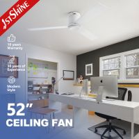 Quality 3 Natural Plywood Blades Flush Mount Decorative Ceiling Fan Without Light for sale