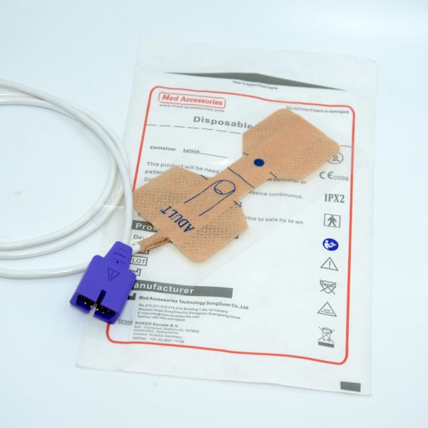 Quality Adult Disposable Spo2 Sensor Adhesive Durable For Main Brand Monitors Compatible for sale
