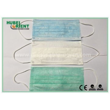 Quality Three Layers Disposable Use Approved EN14683 Surgical Face Mask With Earloop By for sale
