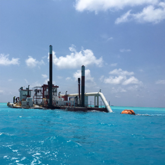 Quality Sea Sand Reclamation River Dredger Machine With Cutter Head JMD550 Model for sale
