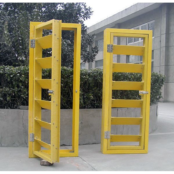 Quality Finished Insulated FRP Door for Electricity Safety Gate Industrial Fiberglass Door for sale