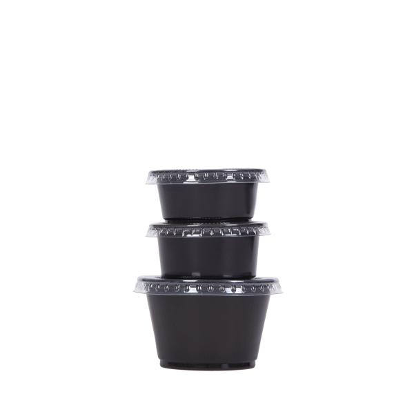 Quality Round Plastic Sauce Cup 1.5OZ 2OZ Plastic Sauce Containers for sale