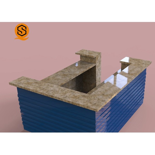 Quality Marble Artificial Stone Solid Surface Bar Counter Blue Led Bar Counters for sale