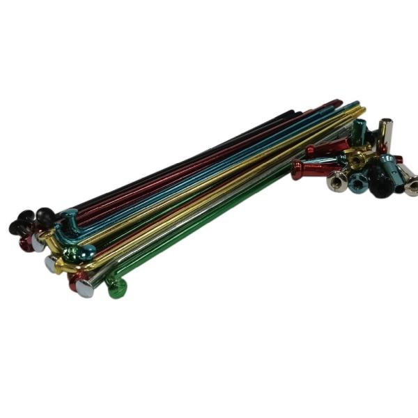 Quality Replace/Repair Purpose 8G 9G 10G Colored Motorcycle Carbon Steel Spoke Kit with Nipples for sale