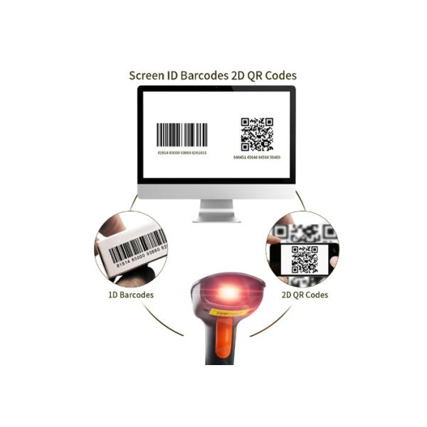 Quality USB/RS232 Barcode Scanner Handheld Barcode Reader With CE Certification for sale