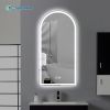 china Arch Shape Modern Luxury Hotel Bathroom Decorative Round Wall Smart Mirror With