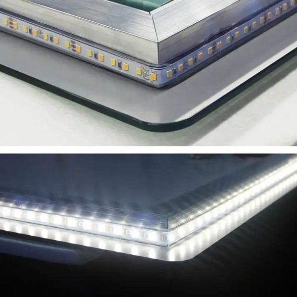 Quality Smart Large LED Bathroom Mirror Customized Back Lit Round Mirror 4000K for sale