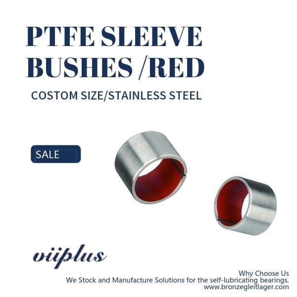 Quality Polymer Plain Bearings Types Composite Self-Lubricating Red Bushing Without Pb for sale