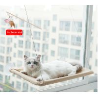 Quality 100% Cotton Cat Window Hammock Space Saving With Suction Cup for sale