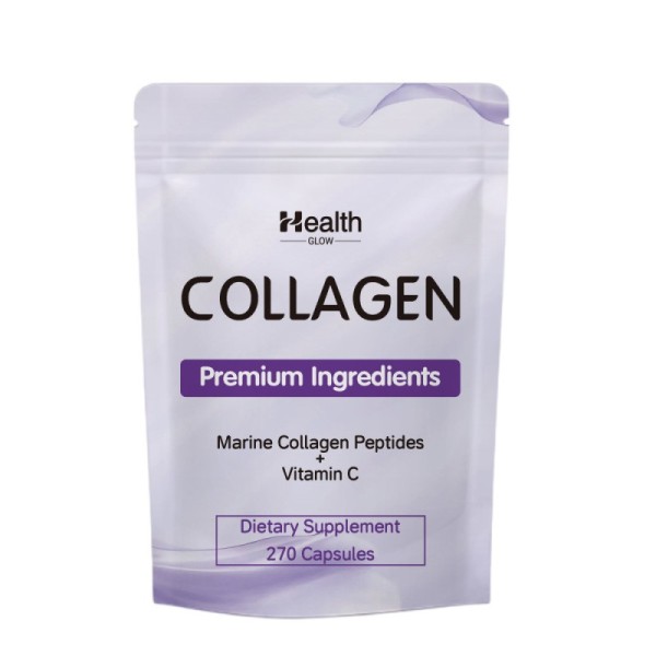Quality 270 Capsules Marine Collagen Powder Peptides Vitamin C Supplement Customized for sale