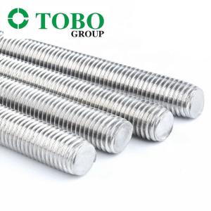Quality DIN 975 Stainless Steel 304 316 A2 A4 Threaded Rod Stud Bolt With Hex But And for sale