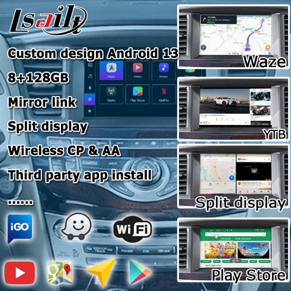 Quality Android 13 Carplay interface Box Yandex Navi For Infiniti QX60 / JX35 Qualcomm 8 for sale