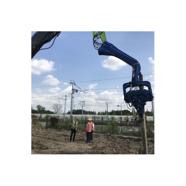 Quality High Precision Excavator Pile Driver - Vibratory Operation & 18m Max Pile Length for sale