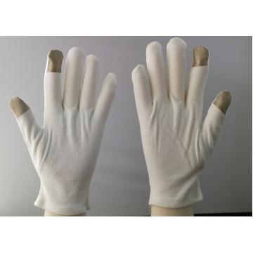 Quality Smart Iphone Touch Screen Compatible Cotton Gloves with phone finge silver apple for sale