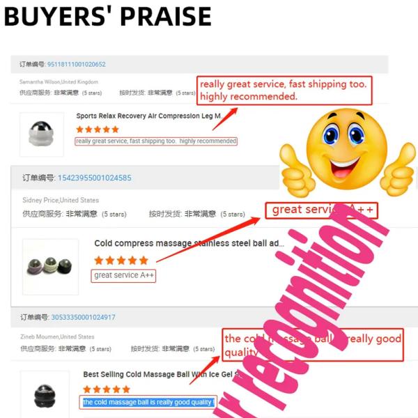 Quality Manual Stainless Steel Massage Ball 170g Muscle Relaxer Free Sample for sale