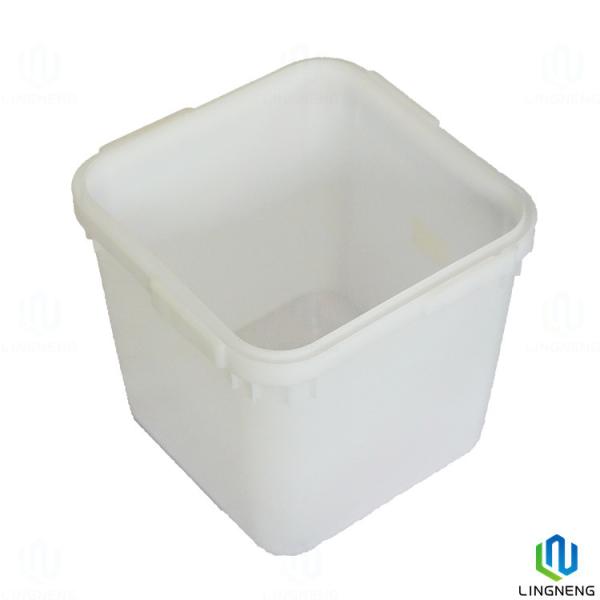 Quality 23L Square Plastic Buckets Stackable Nestable With Lid for sale