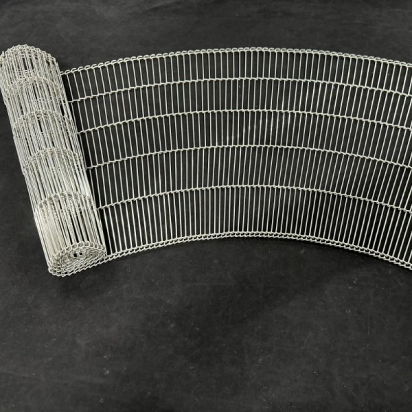 Quality Stainless Steel Ladder Wire Mesh Conveyor Belt Chocolate Enrobing Chain Link for Oven Baking for sale