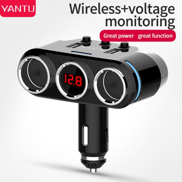 Quality Portable USB Cigarette Lighter Sockets for Phone and Mobile A4 100W Fast Car for sale