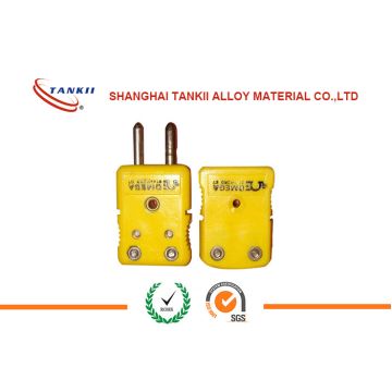 Quality Standard black J Type Thermocouple Connector plug with solid pin used for for sale