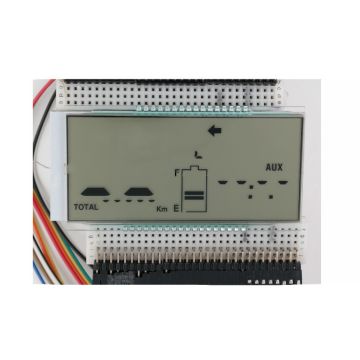 Quality 7 Segments HTN Monochrome LCD Display For Instrument With Zebra Connector for sale