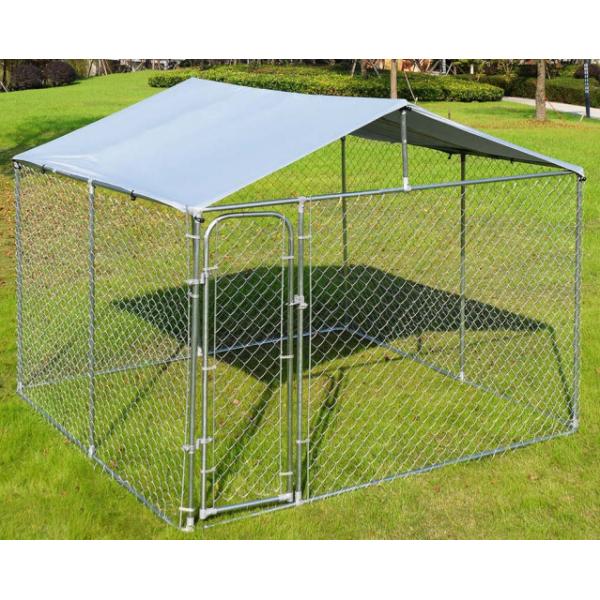 Quality Rust Resistant Galvanized Steel 4x4m Dog Run Kennel for sale