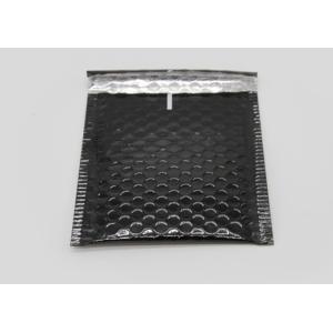 Quality Shiny Black Self Seal Bubble Mailers With Moisture Resistant Foil Film for sale