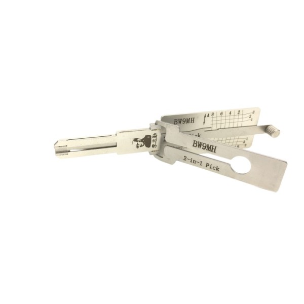 Quality Lishi BW9MH 2 in 1 Auto Car Door LockPicks Decoder Unlock Tool for sale